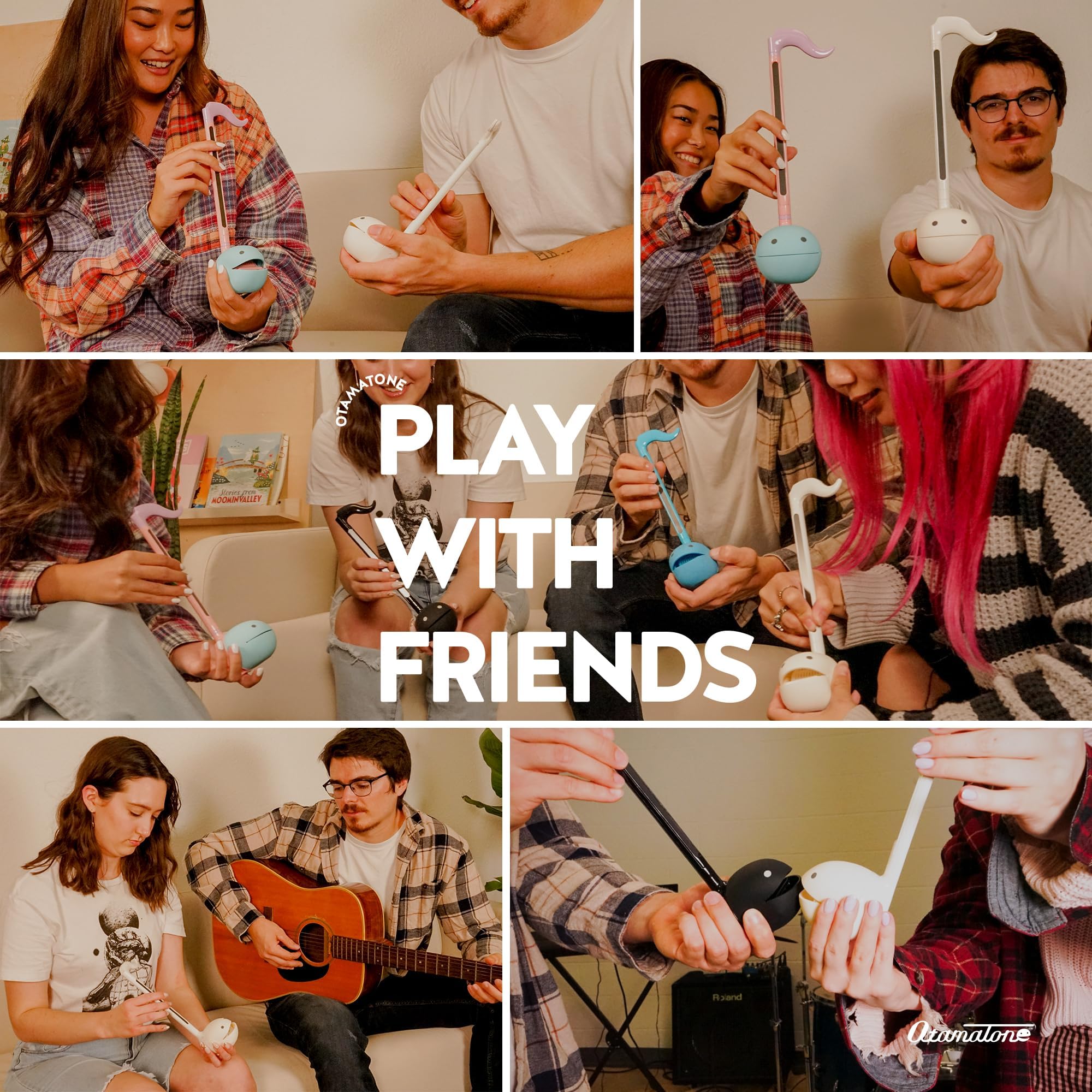 Otamatone Japanese Electronic Musical Instrument Portable Music Synthesizer from Japan by Maywa Denki Studio Award Winning, Educational Fun Gift for Children, Teens & Adults - Chocolate