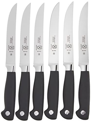 Mercer Cutlery Genesis Steak Knife Set | Plain Edge, High Carbon, 5-Inch