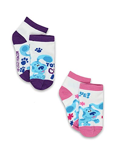Blue's Clues & You! Baby Toddler 6 Pack Quarter Socks (12-24 Months, Magenta)