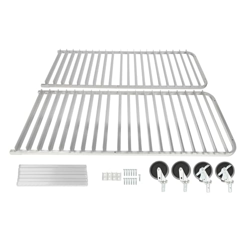 20-Tier Sheet Pan Rack Bun Pan Rack Bun Pan Rack MobileTrolley Storage Cooling Rack with Lockable Casters 286.6LBS for Home Commercial Kitchens Bars Gardens Bakeries