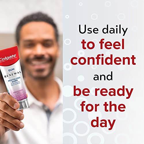 Colgate Renewal Gum Toothpaste Gel, Sensitive Toothpaste for Gingivitis and Improved Gum Health, Mint Gel, Sugar Free, Enamel Safe, Gluten Free, Vegan, 2 Pack, 3 Oz Tubes