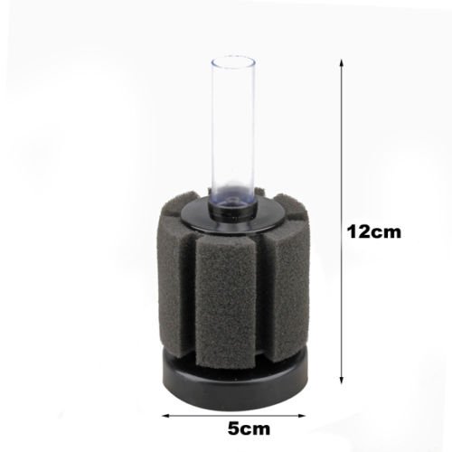Aquapapa Bio Sponge Filter Air Pump Driven Up to 20 Gal Breeding Fry Betta Shrimp Fish Tank Aquarium (Ship from CA USA) (Small 4-Pack)