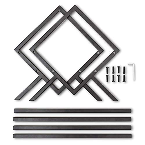 MODERN VINYL Record Holder - Matte Black Metal - 80-100 LP Storage - Simple, Quick Assembly - Vinyl Display, Storage - High-End Design - Protects Vinyl - Organize Albums - Book, Magazine, Files
