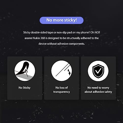 araree Nukin 360 Samsung Galaxy Z Fold 5 Case with Hinge Protection, Translucent Cover Lightweight Full Body Protective Hard PC Cover Designed for Samsung Galaxy Galaxy Z Fold 5 5G(2023) - Clear Matt