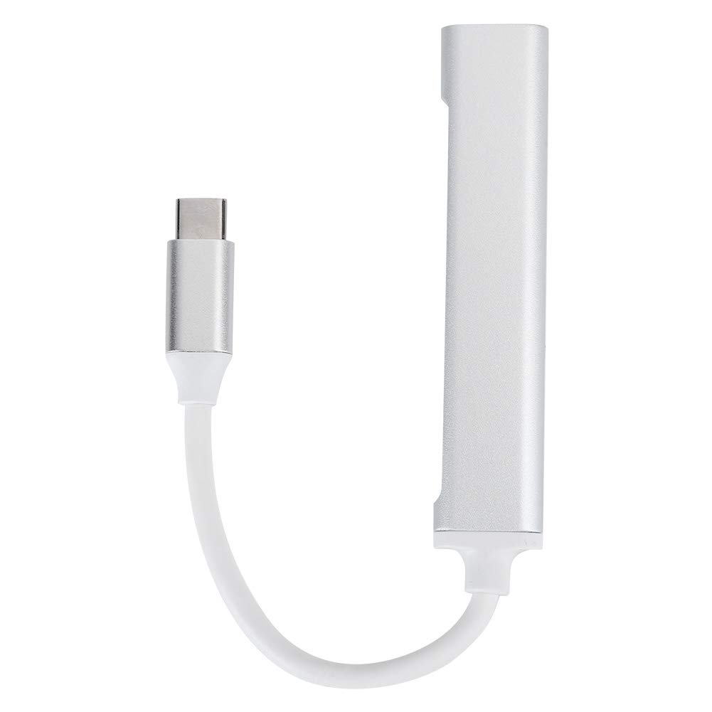 Compact in Size and Easy to Carry Type‑C USB Hub, Computer Accessories, for Smart Phones and Tablets All Types of Laptops(Silver)
