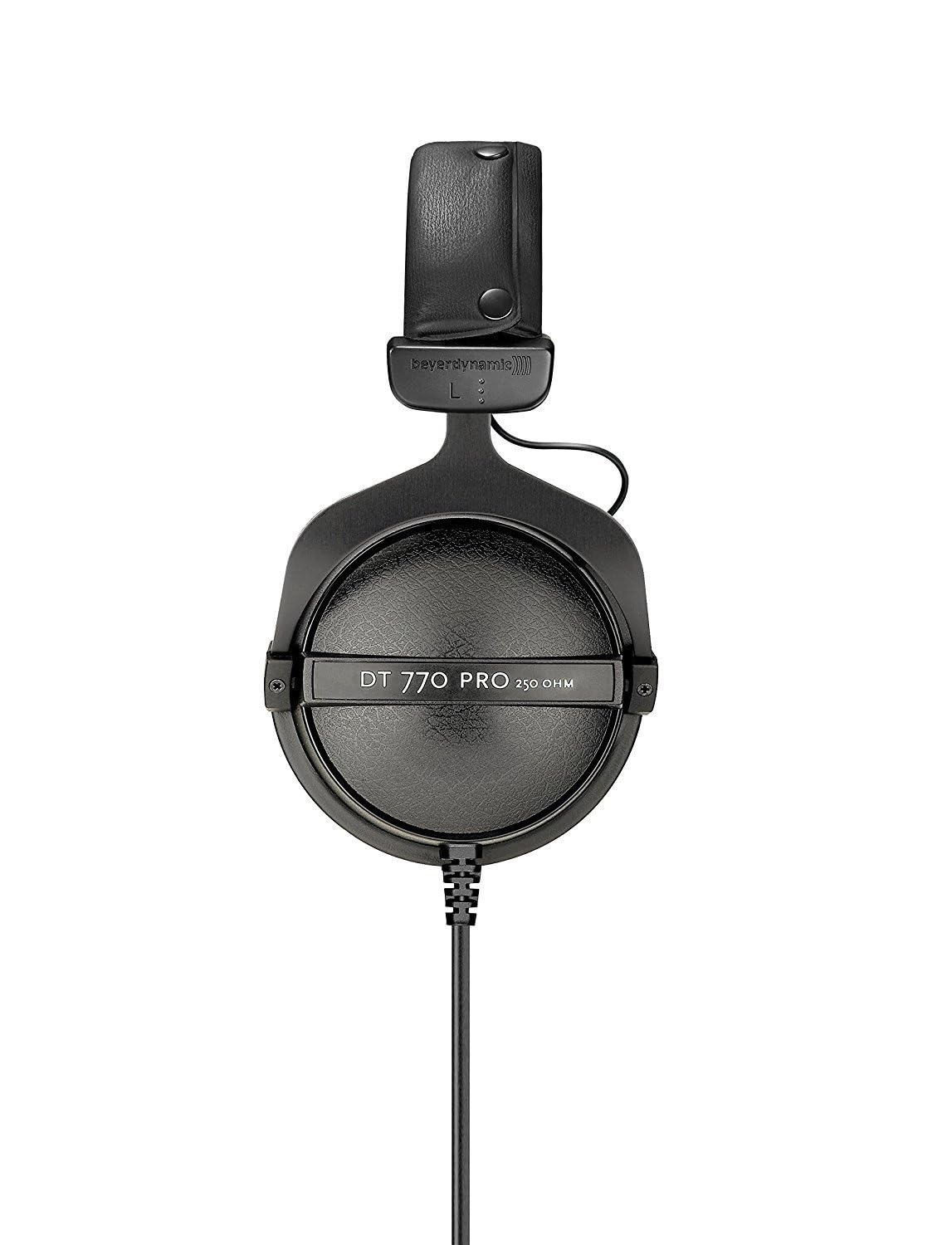 beyerdynamic DT 770 PRO Headphones (250 Ohm) Bundle with Hard Shell Headphone Case and Wooden Headphone Stand (3 Items)