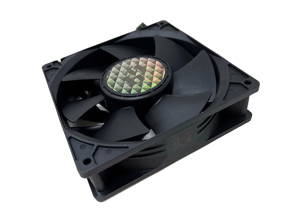 Bgears b-Blaster 140x38 (PWM Version) Extreme Cooling Gaming PC & Mining Machine Fan, Hi-Speed 5200RPM w/Airflow of 308 CFM, 2 Ball Bearing Designed for Extended Life & high Performance, 4 Wire Black