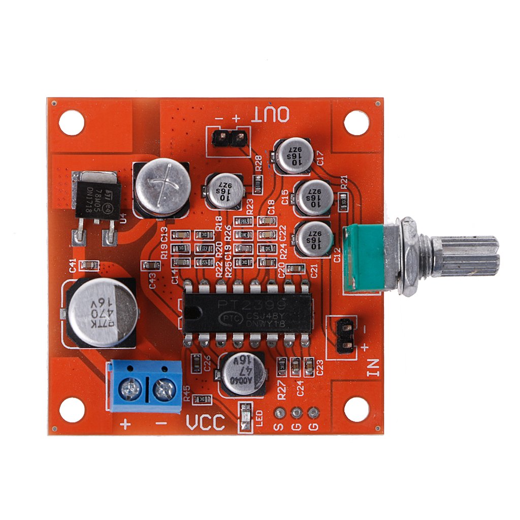 Youngy PT2399 Microphone Reverb Plate Reverberation Board No Preamplifier DC 6V-15V