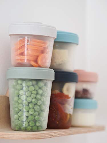 BEABA Clip Containers, Food Storage Containers, Baby Food Storage Containers with Lid, Baby Food and Toddler Snack Containers, Baby Essentials, Medium