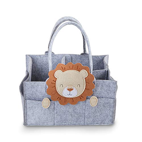 Baby Aspen Lion Diaper Caddy Changing Table Organizer, Orange, One Size