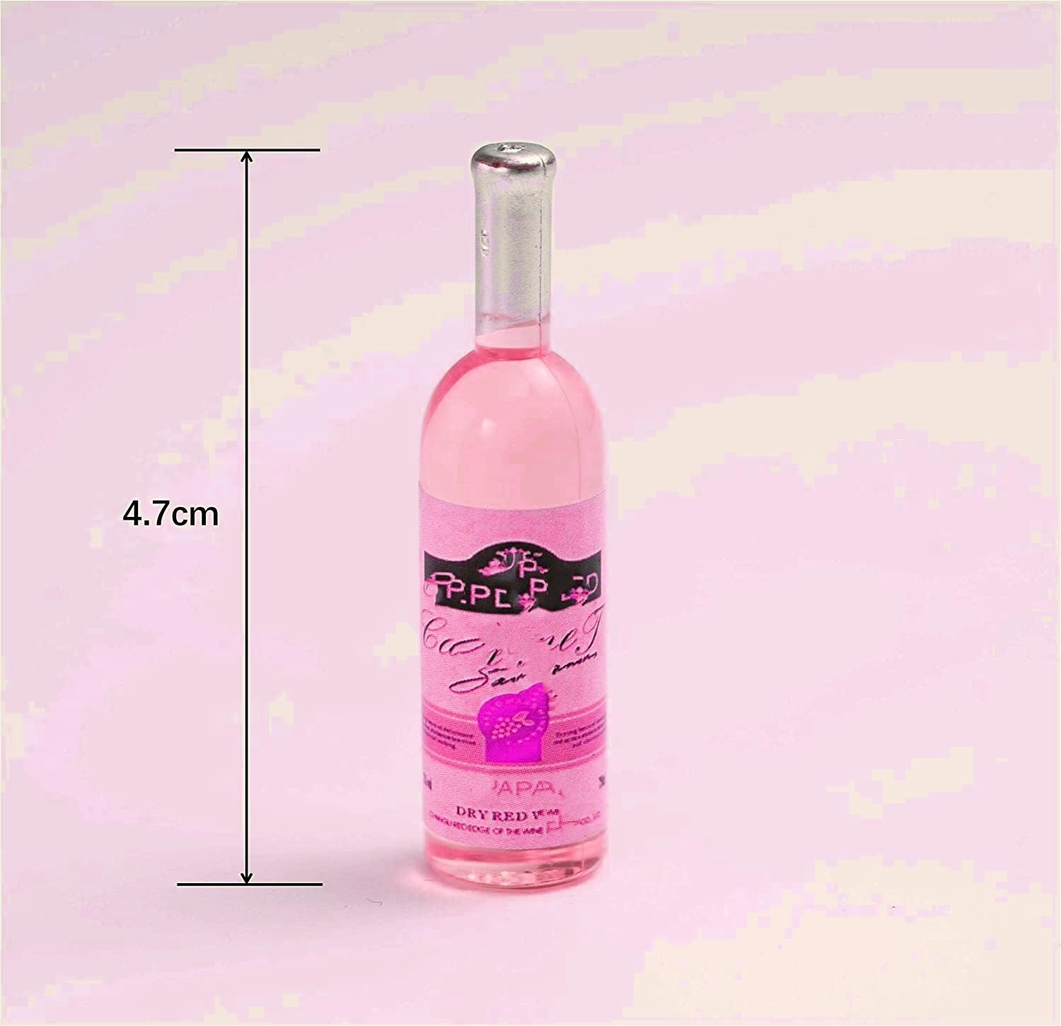 15 pcs 1:12 Doll Toy Bottles Wine Bottles Mini Food Mini House Drink Accessories for Dollhouse Miniature Bottles (15 Pcs Wine Bottles)