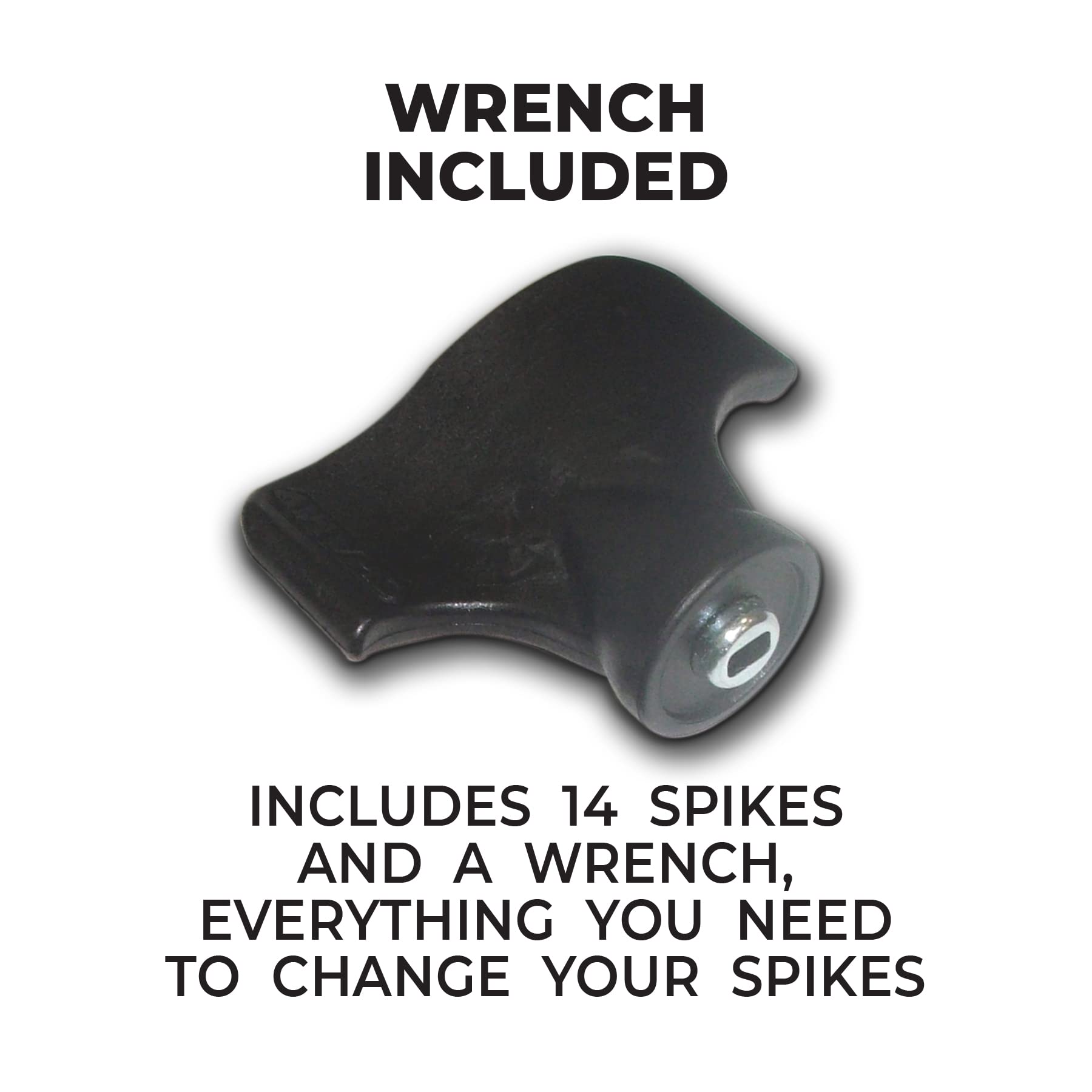 CHAMP 1/4" Steel Pyramid Spikes with Wrench
