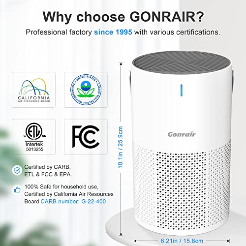 2Pack Air Purifiers for Bedroom with Four Filters(Two Already in Air Purifiers) For Smoke Pollen Dander Hair Smell In Bedroom Office Living Room and Kitchen