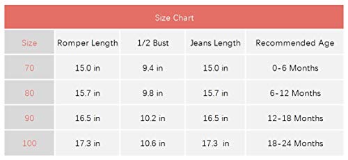 CIYCUIT Newborn Baby Girl Lace Clothes Infant Boho Romper + Ripped Denim Jeans 2Pcs Fall Outfits (Z1 White, 6-12 Months)
