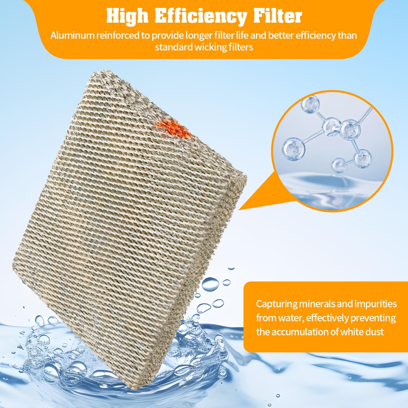 3Pack 35 Water Panel Humidifier Replacement Filter Made of Aluminum Mesh Compatible with AprilAire Whole-House Humidifier Models 300 350 360 560 560A 568 600 600A 600M 700 700A 700M 760 760A 768