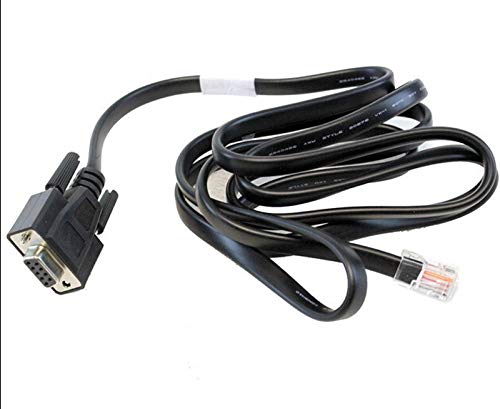 UPBRIGHT Power Charging Cord Outlet Socket Charger Cable Compatible with Dell C206M 0C206M 1J753 J753 PowerConnect 8024 PowerEdge Cat5 RJ-45 Ethernet to Serial DB-9 Female Black Console