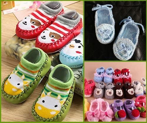 Z-Color 100pcs Clear Plastic Baby Feet Display Showcase,Shoe Trees,Baby Booties, Shoes And Socks (9.5cm)
