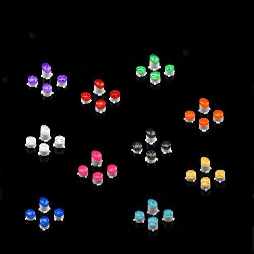 ABXY A B X Y Buttons Buttons Set Multi Colors with Letters Mod Kit for Xbox One S Slim Elite Controller (Orange)