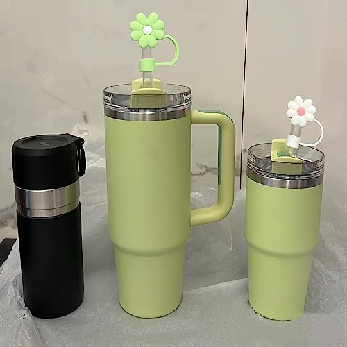 5PCS Straw Cover Cap for Stanley Cup,10mm Silicone Straw Toppers Reusable Straw Tips fit Stanley 30&40 Oz Tumbler, Drinking Straw Topper for Stanley Cups Accessories