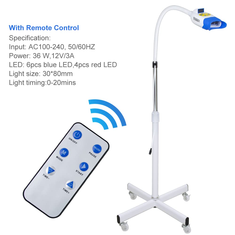 Pevor Dental Teeth Whitening Light Teeth Whitening Machine LED Light 2 Color Teeth Whitener Bleaching 10 LED Light Lamp LED Teeth Whitening LED Accelerator Light