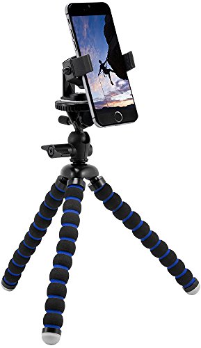 Arkon Pro Phone Stand Black Retail - HD8RV29 & iPhone Tripod Mount for iPhone X iPhone 8 7 6S Plus iPhone 8 7 6S Galaxy Note 8 5 S8 S7 Retail Black
