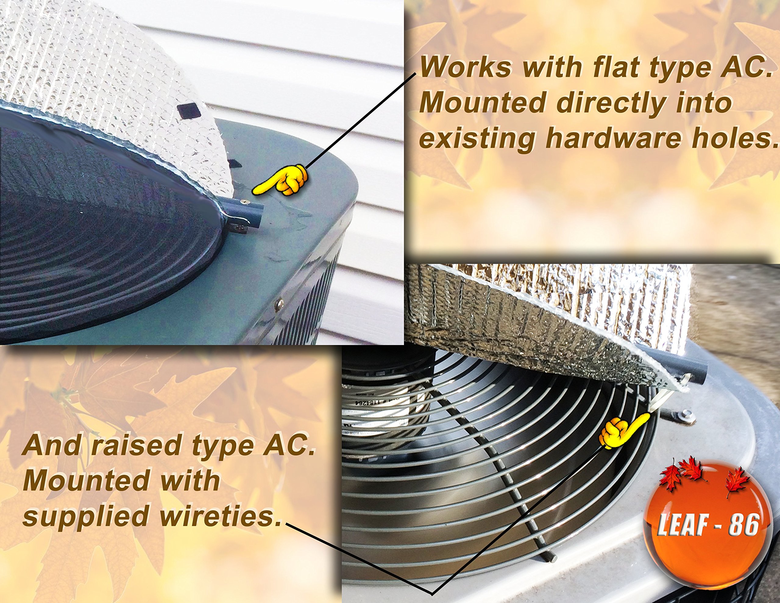 AC Guard All Season LEAF-86 -AIR Conditioner Cover 24" for Outside