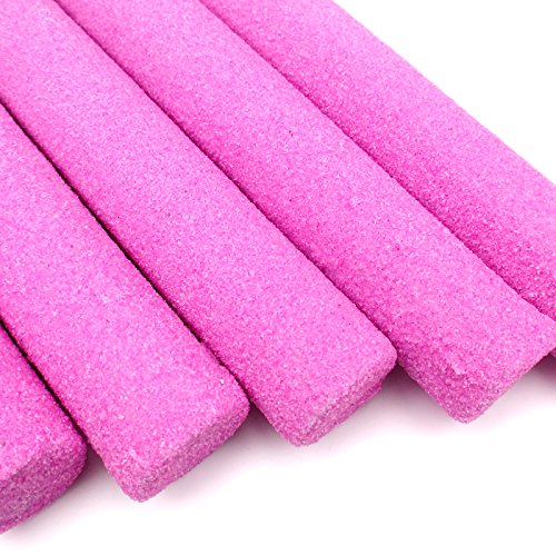 Alfie Pet - Fifer Sand Covered Perch 5-Piece Set for Birds - Color: Pink, Size: Large
