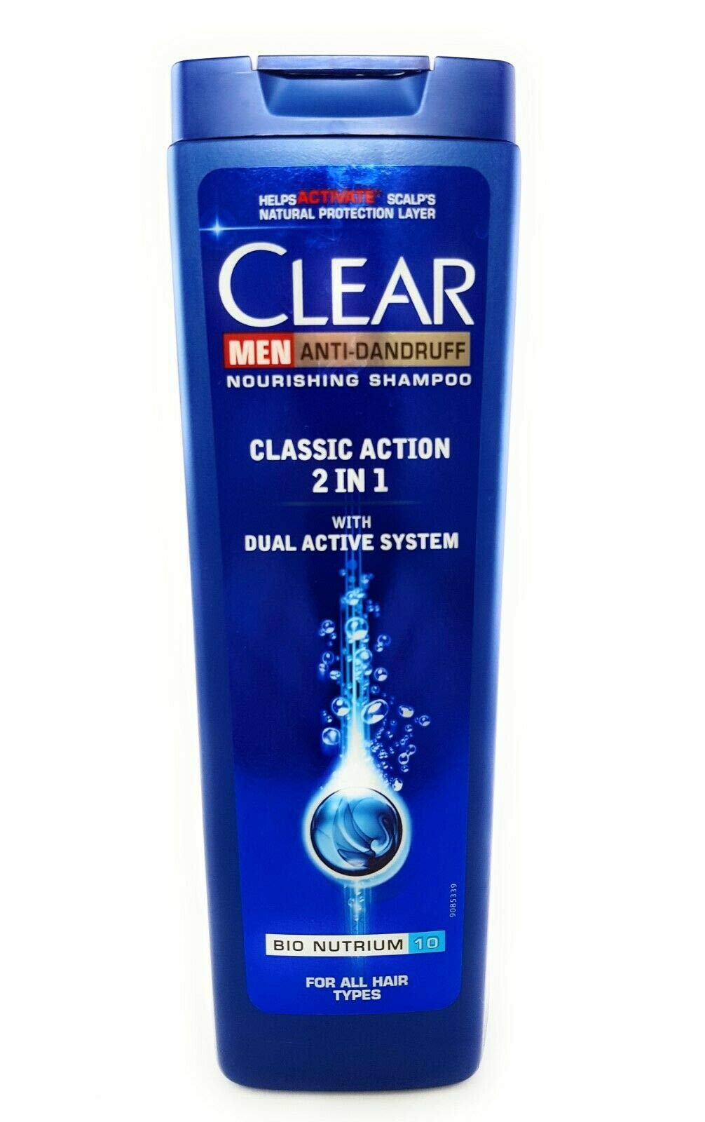 Clear Classic Action 2 In 1 With Dual Active System Anti-Dandruff Shampoo 1x400ML 13.53OZ Pack of 1