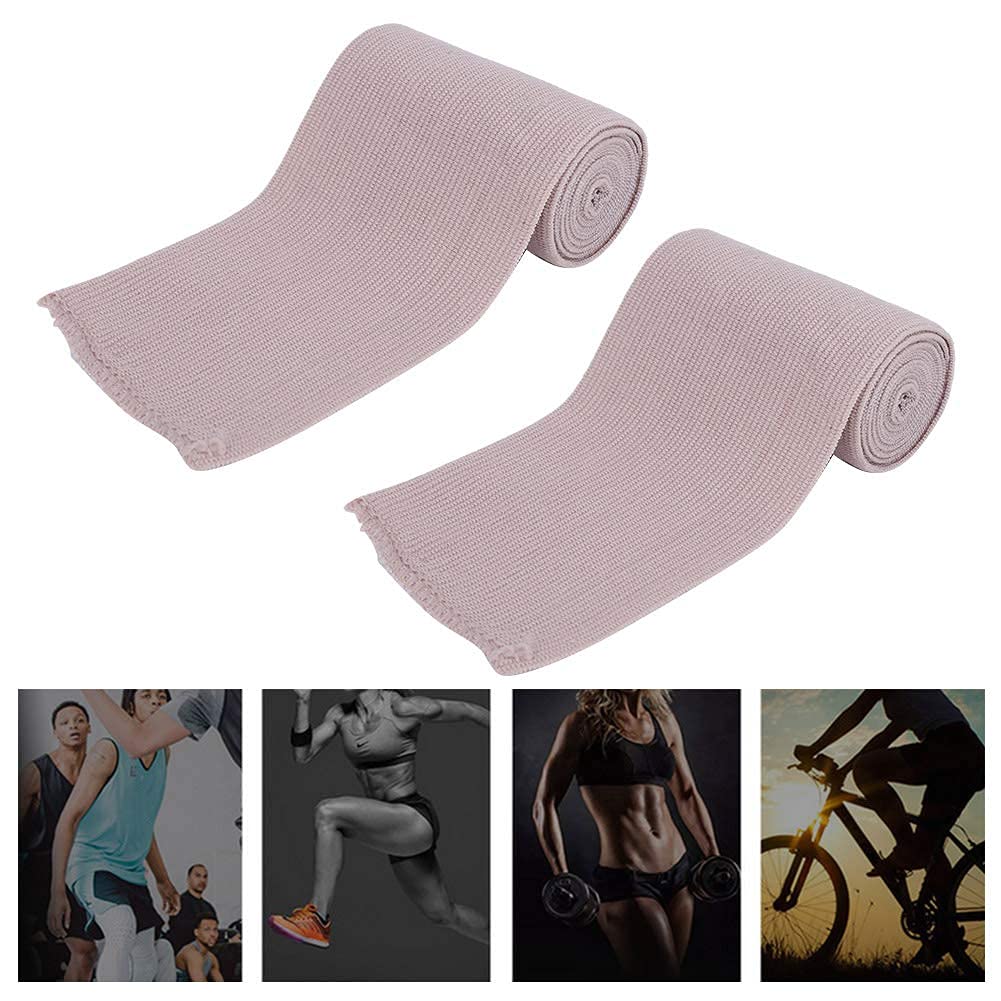 12 PCS Elastic Bandage Wrap,Bandage Compression Elastic Wound Dressing Comfortable for Sports Injury Emergency Aid Tool(7.5cm x 4.5m)