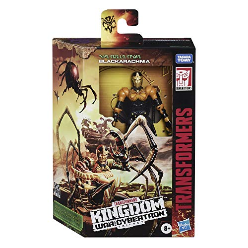 Transformers Toys Generations War for Cybertron: Kingdom Deluxe WFC-K5 Blackarachnia Action Figure - Kids Ages 8 and Up, 5.5-inch