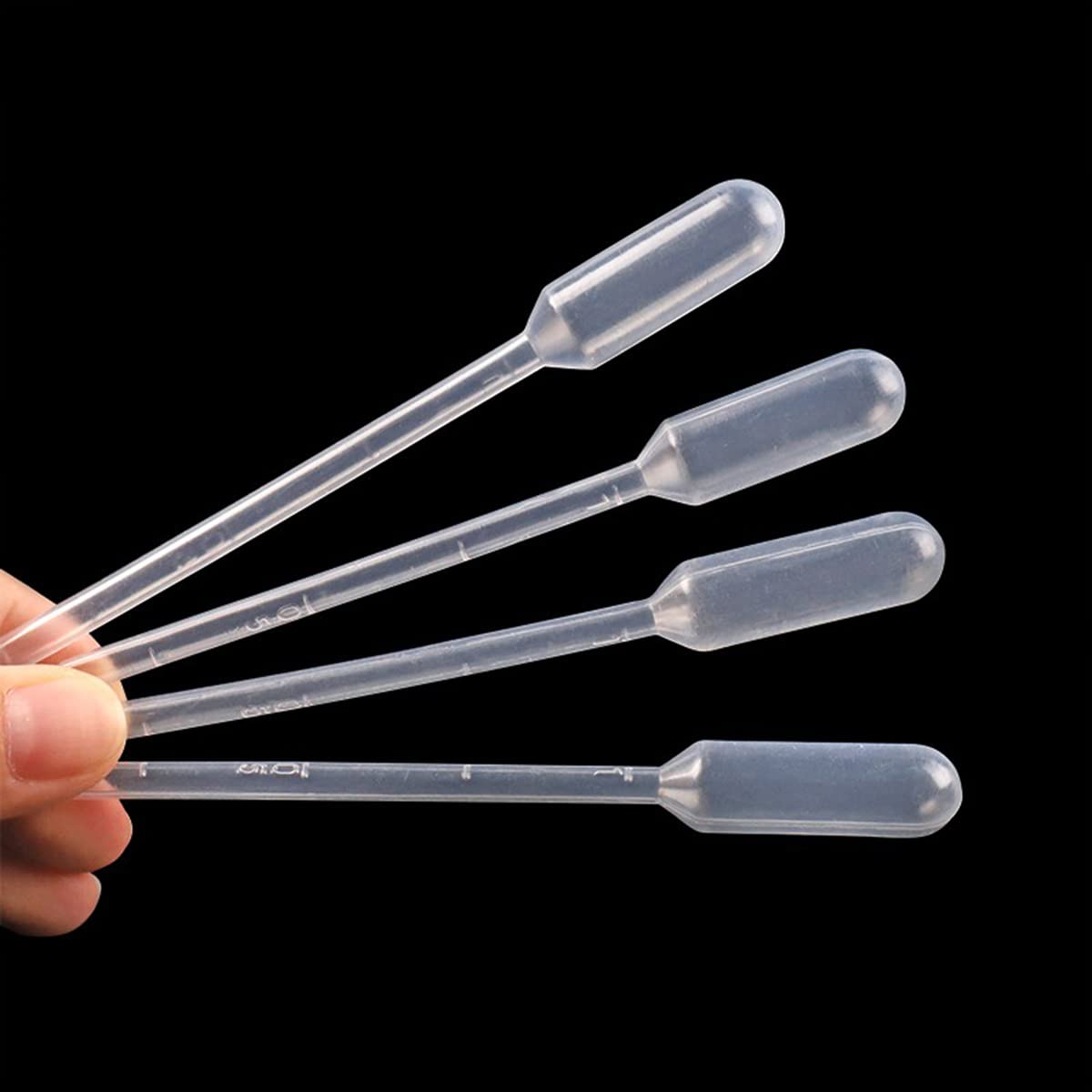 200Pcs 1ml Disposable Plastic Clear Liquid Dropper,Transfer Pipettes Dropper with Scale,Volumetric Pipettes for Science Laboratory,DIY Art