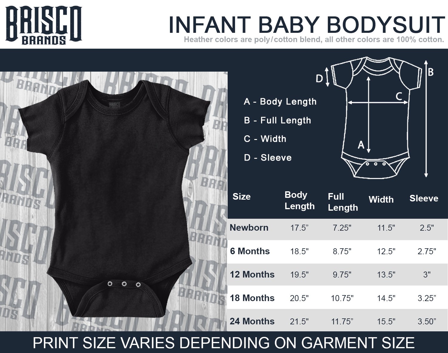 Brisco Brands Hug Life Tattoo Letters Font Funny Baby Romper Boys or Girls