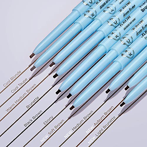 JOAH Dual-Ended Eyebrow Pencil - Brow Down To Me Ultra-FIne Tip Precision Brow Pencil with Built-In Spoolie Brush for Flawless Brows, Smudge-Proof, Water-Resistant, Cool Taupe