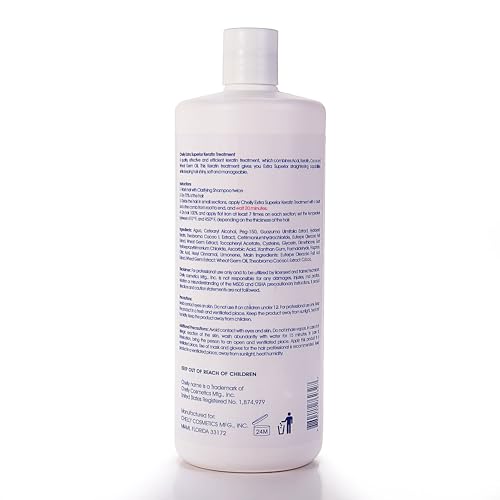 Chelly EXTRA SUPERIOR Brazilian Keratin Infused with ACAI BERRIES COCOA WHEAT& Clarifying Shampoo COMBO