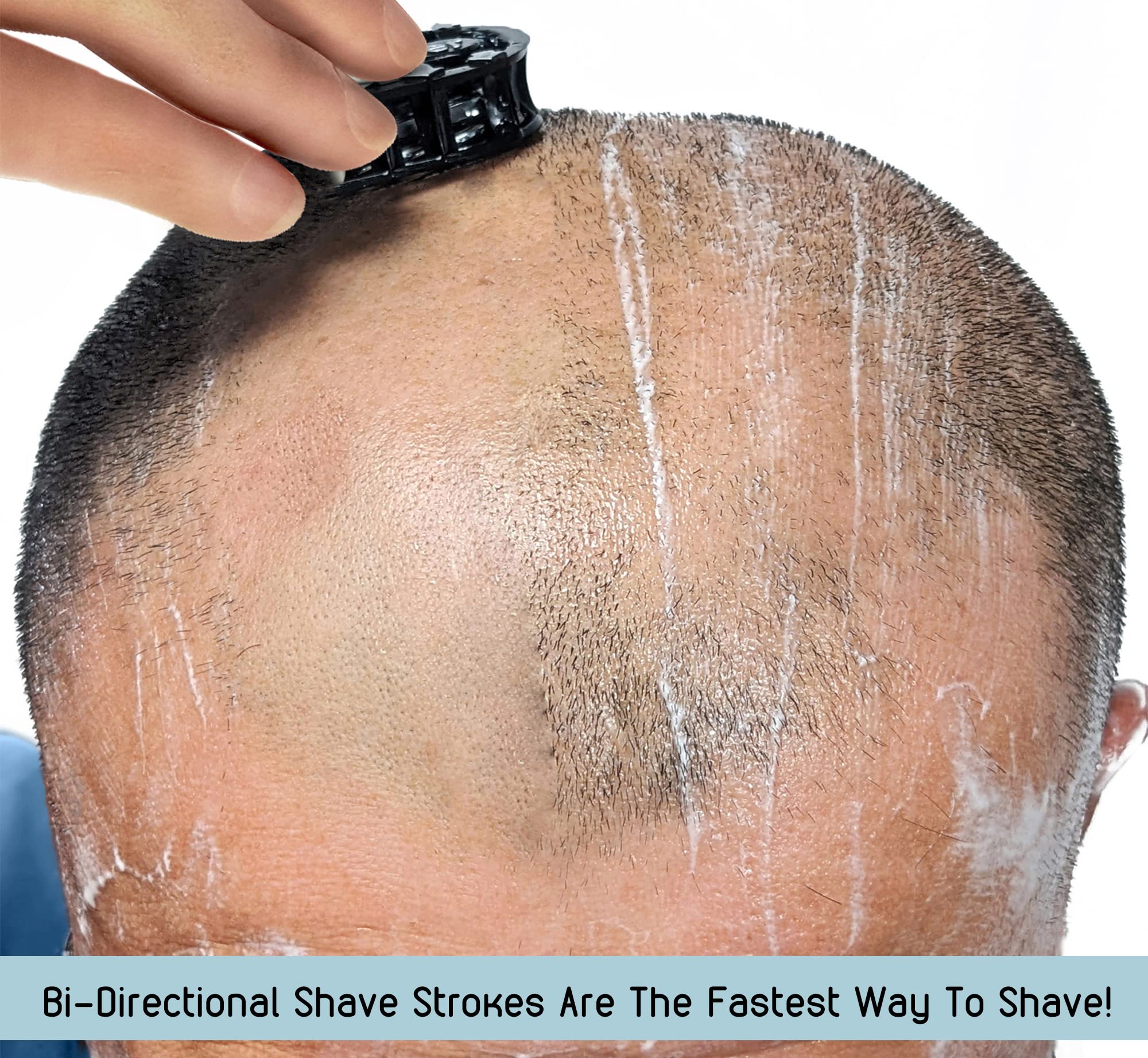 Premium OmniShaver Special - Free Hot Water Tong! Fastest Way to Shave Head, Legs, Arms, Body | an Alternative to Disposable Shaving Razors Self Cleans & Strops During Use