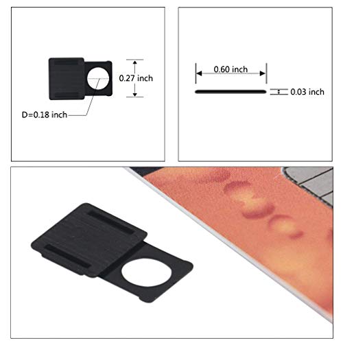 ALXCD Webcam Slider Cover for Laptop, 3 Pcs Ultra Thin 0.03 inch Plastic Slider Cover for Computer Laptop Mac Web Camera (Black)