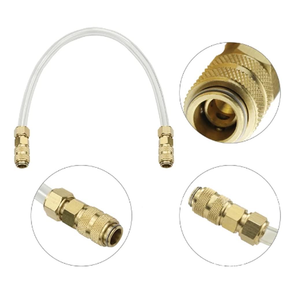 YIYIBYUS Bleed Tube with Bridge Tube,Bleed kit Filler kit Compatible with Seastar Hydraulic Steering Systems