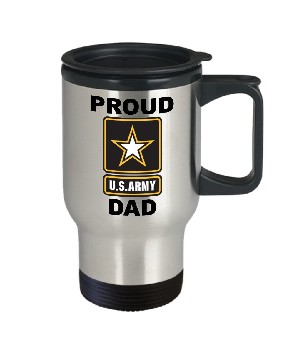 Army Dad Mug - Military Dad Travel Mug - Proud Army Dad Coffee Mug