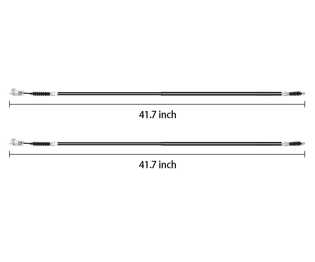 10L0L Golf Cart Brake Cable Set for Club Car DS 2000-up, 42inch Brake Cable Kits Suitable for Driver & Passenger Side, OEM# 102022101