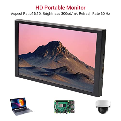 ELECROW 8 Inch Touchscreen Monitor Portable Screen HDMI-Compatible LCD Display 1280x800 Compatible with Raspberry Pi PC Jetson Nano Game Consoles