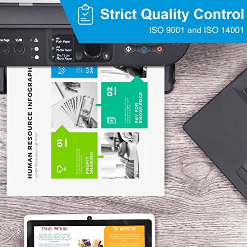 67XXL Replacement for HP Ink 67/67XL Ink Cartridges Black/Color Combo Pack Compatible for Deskjet 2755e 2700 4155e 4100 2700e for Envy 6055e 6000 6455e 6400 Series Printer