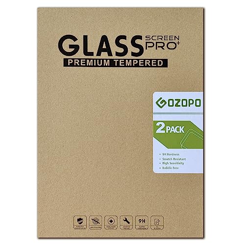GOZOPO [2 Pack] Screen Protector for Lenovo Tab M10 FHD Plus 2nd Gen/ M10 FHD Plus 10.3 inch TB-X606, Anti-Scratch Tempered Glass Film [NOT fit for M10 Plus 3rd Gen]