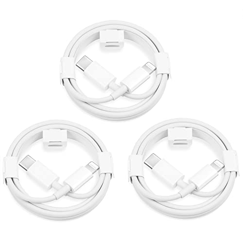 USB C to Lightning Cable 6ft 3Pack,ăApple MFi Certifiedă iPhone Fast Charger Charging Cord Cable for iPhone 14/13/13 Pro/12/12 Pro/12 Pro Max/11/Xs Max/XR/X,iPad,AirPods Pro and More