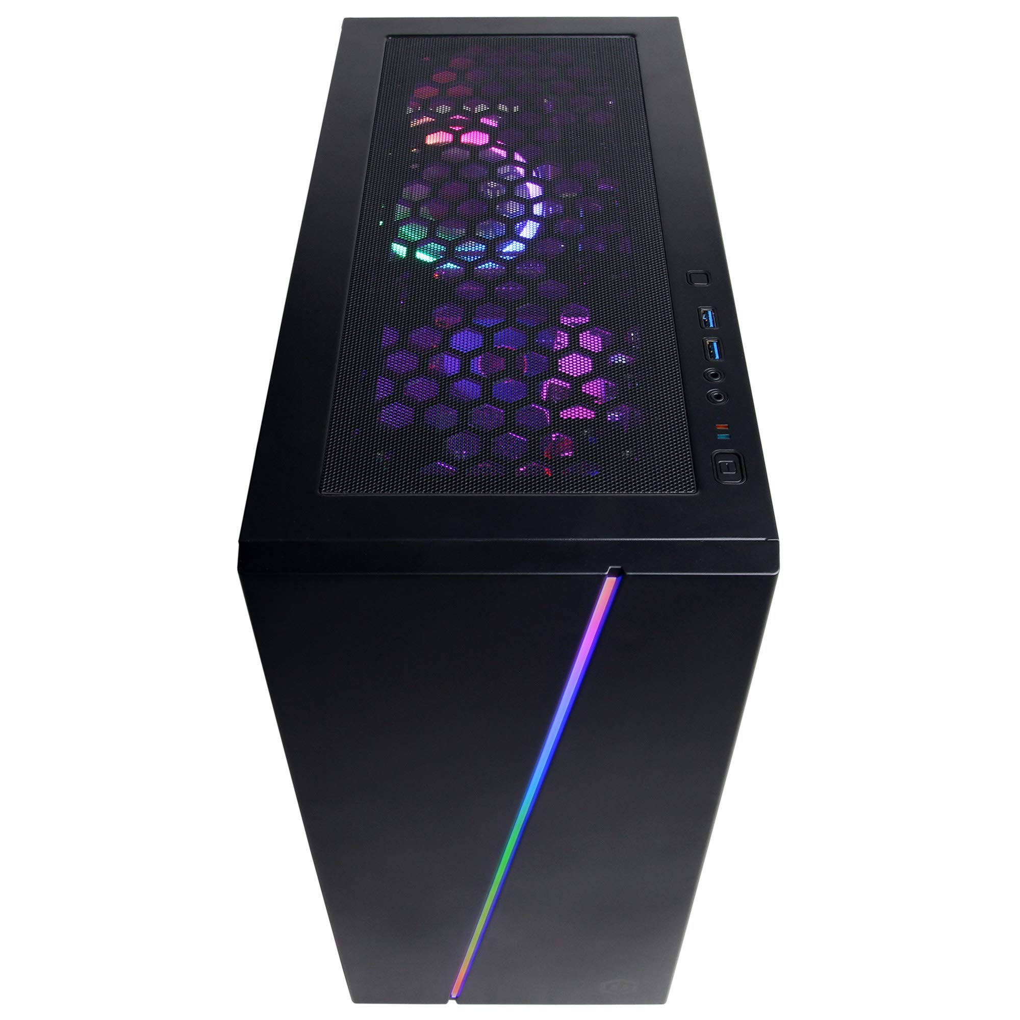 CyberpowerPC Gamer Master Gaming PC, AMD Ryzen 5 3600 3.6GHz, GeForce RTX 2060 6GB, 8GB DDR4, 240GB SSD, 1TB HDD, Wi-Fi, Ready & Windows 10 Home (GMA2130CC, Black)