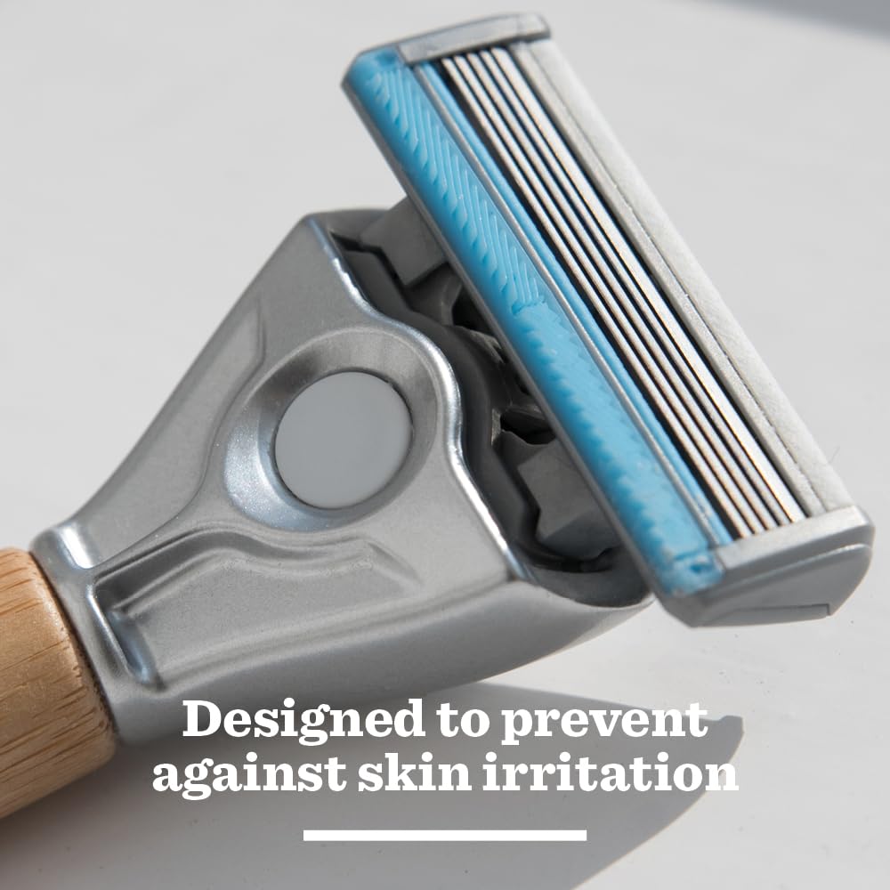 Bulldog Skincare - Sensitive Steel Blades - Men's Razor Blade Refills β Contains 4 Blade Heads