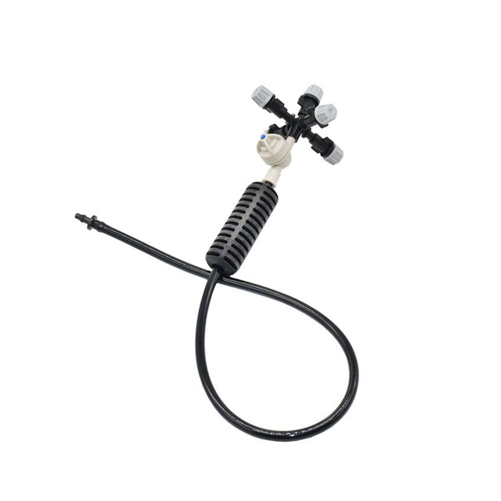 MANHONG Botanical Garden Lawn Nozzle Greenhouse Suspended Cross Atomization Nozzle, Anti-drip Spray Nozzle, Water Mist Cooling Nozzle 10 Sets (Color : 4 x Way)