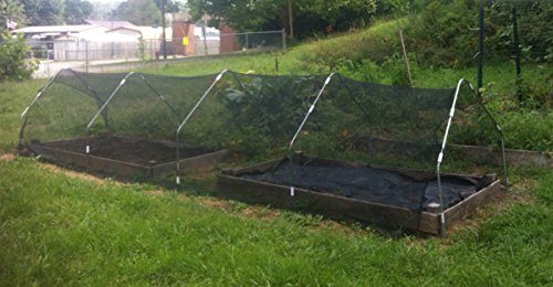Agfabric 50% Shade Cloth Sunblock Shade Cloth Cover with Clips for Plants 6.5β X 20β, Black