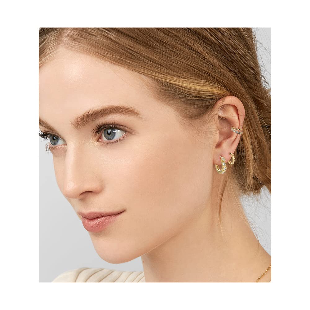 10Pcs Gold Ear Cuff Earrings Set for Women Daintily Cartilage Ear Cuff Non Piercing Adjustable Clip On Hoop Earrings