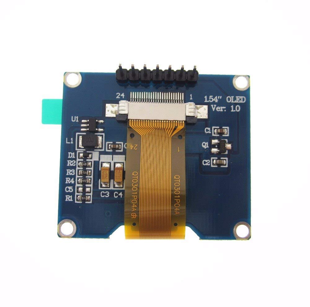Lysee 3D Printer Parts & Accessories - HAILANGNIAO Wholesale 1.54 inch 7PIN White OLED Screen Module SSD1309 Drive IC Compatible for SSD1306 IIC/SPI Interface 12864