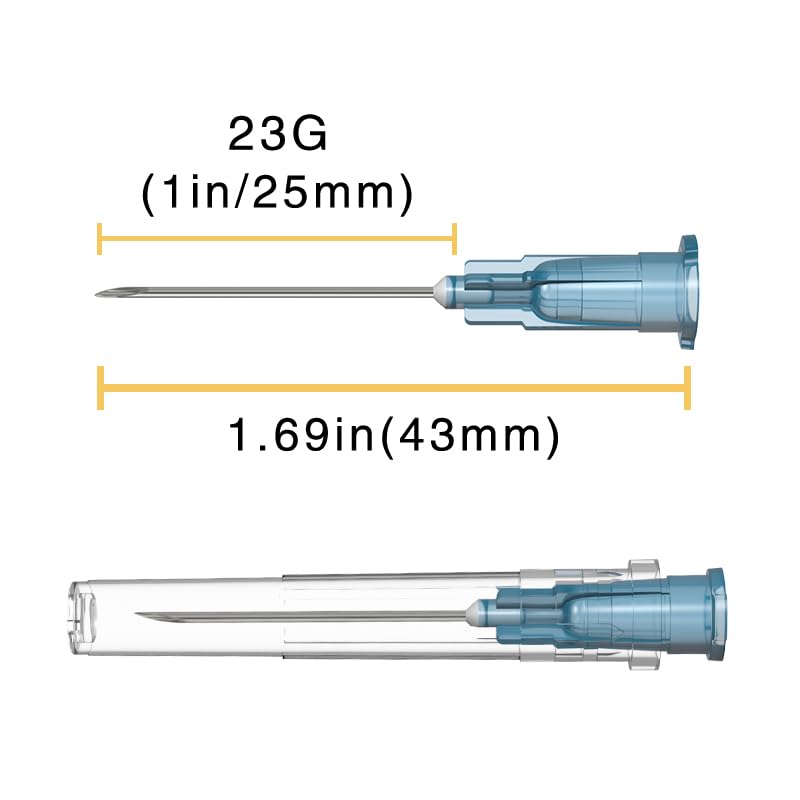 27 Gauge 1 inch Needle (100Pack) Lab Dispensing Accessories,Individual Package,Suitable for Refilling Liquid, Inks